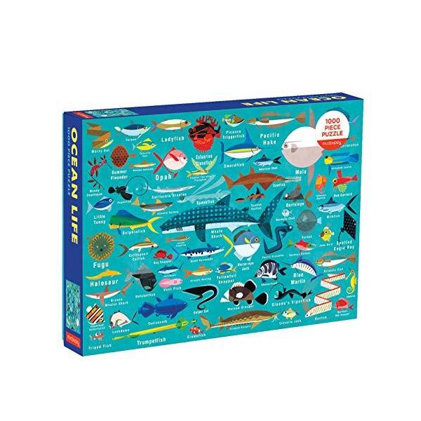 ジグソーパズル 海外製 アメリカ 354907 Mudpuppy Ocean Life 1000 Piece Jigsaw Puzzle for Adults and Families, Family Puzzle with Colorfu...