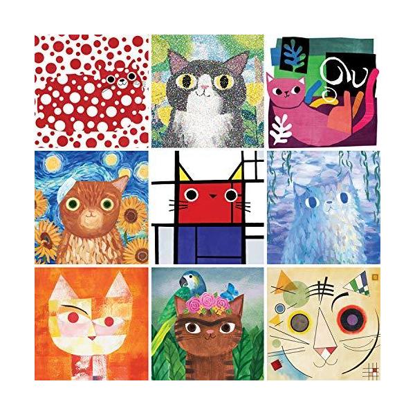 ジグソーパズル 海外製 アメリカ 9780735361072 Mudpuppy Artsy Cats 500 Piece Family Jigsaw Puzzle, Cute Puzzle with Cats in Classic Art ...