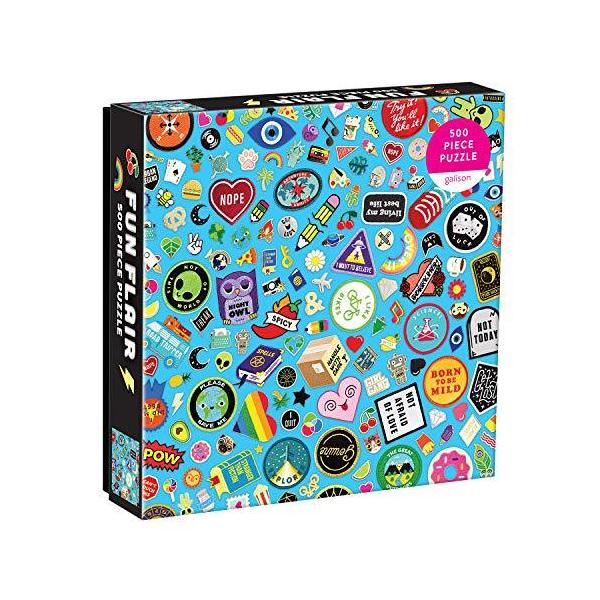 ジグソーパズル 海外製 アメリカ 9780735362550 Galison Fun Flair Jigsaw Puzzle, 500 Pieces, 20”x20” ? Features an Image of a Cool Collec...