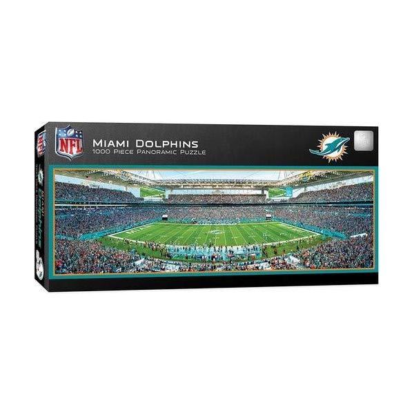 ジグソーパズル 海外製 アメリカ 91429 Master Pieces NFL Miami Dolphins Stadium Panoramic Jigsaw Puzzle, 1000 Pieces, Team Color (7.0598...