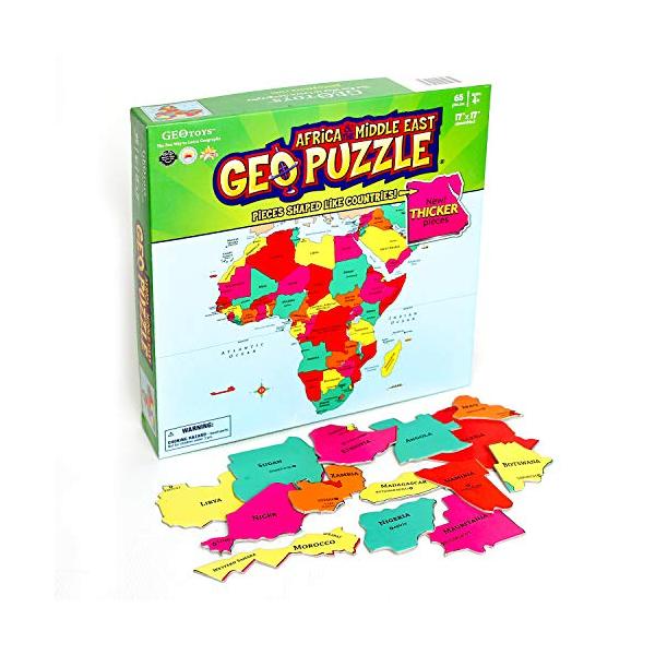 ジグソーパズル 海外製 アメリカ  GeoToys ? GeoPuzzle Africa and the Middle East ? Educational Kid Toys for Boys and Girls, 65 Piece Geo...