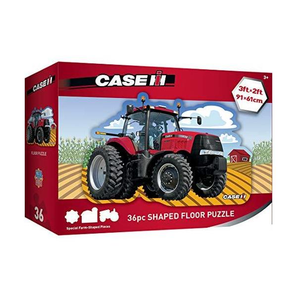 ジグソーパズル 海外製 アメリカ 11472 MasterPieces Floor Puzzle - Jumbo Size 36 Piece Jigsaw Puzzle for Kids - Case IH Tractor Shaped -...