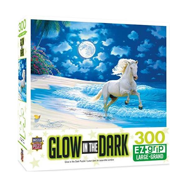 ジグソーパズル 海外製 アメリカ 31923 Masterpieces 300 Piece EZ Grip Glow in The Dark Jigsaw Puzzle - Moonlit Dance - 18"x24"海外限定品を迅速輸入...