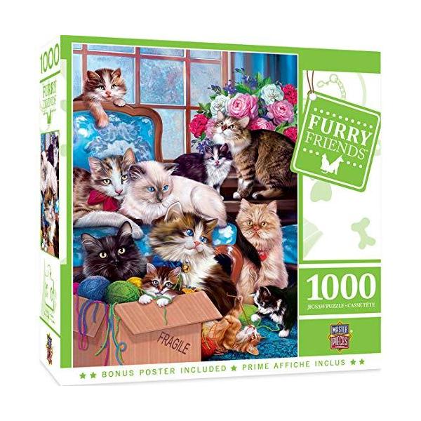 ジグソーパズル 海外製 アメリカ 71908 Masterpieces 1000 Piece Jigsaw Puzzle for Adults, Family, Or Kids - Trouble Makers - 19.25"x26.75...