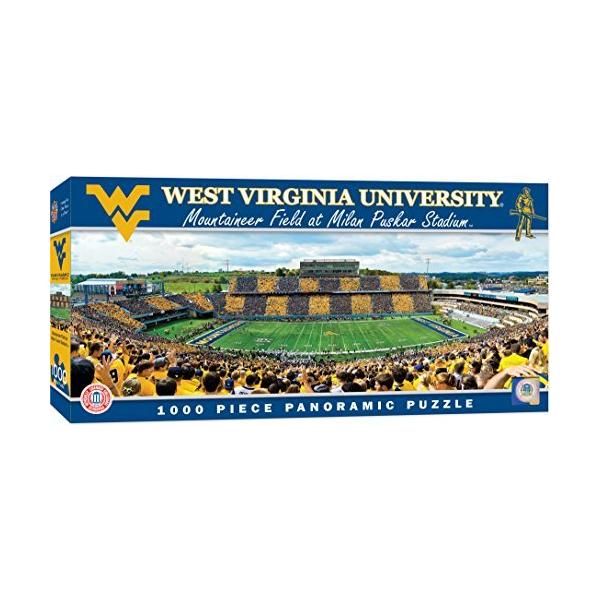 ジグソーパズル 海外製 アメリカ WVU1030 MasterPieces Sports Puzzle - Stadium Panoramic 1000 Piece Jigsaw Puzzle for Adults - West Virgi...