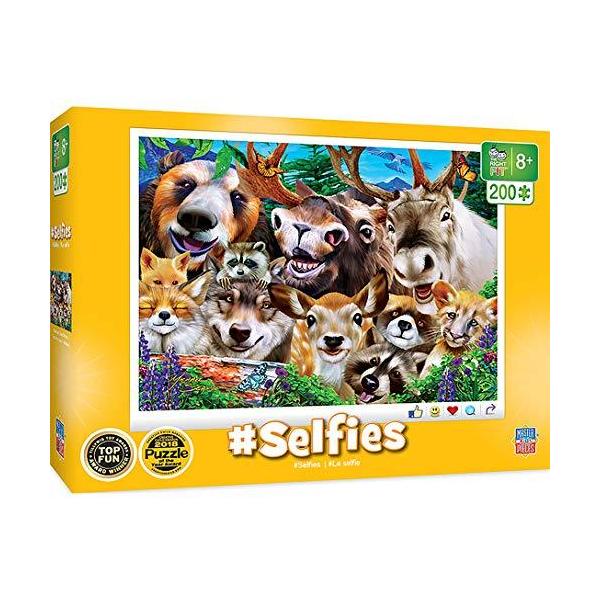 ジグソーパズル 海外製 アメリカ 11916 Masterpieces 200 Piece Jigsaw Puzzle for Kids - #Selfies Woodland Wackiness - 14"x19"海外限定品を迅速輸入！5...