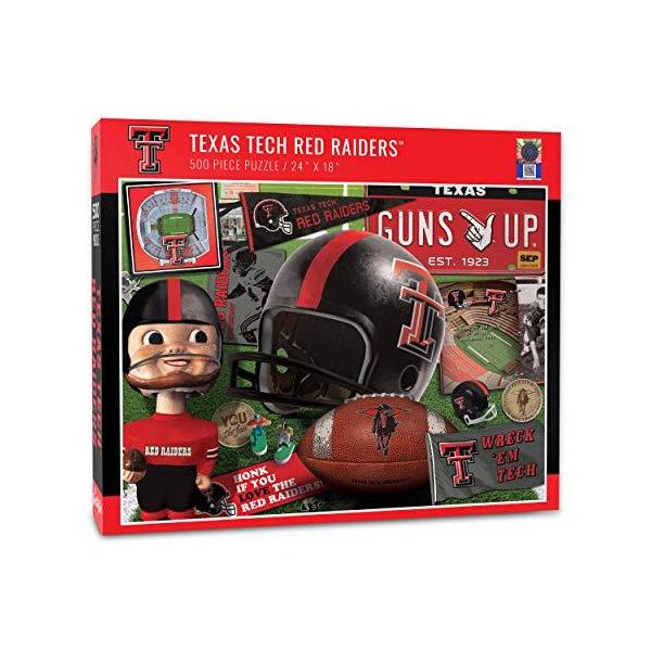 ジグソーパズル 海外製 アメリカ 0950486 NCAA Texas Tech Red Raiders Retro Series Puzzle, Team Colors, Large海外限定品を迅速輸入！5〜15営業日にて発送します。型番...