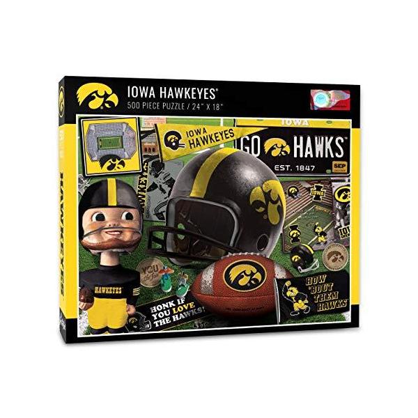 ジグソーパズル 海外製 アメリカ 0950097 YouTheFan NCAA Iowa Hawkeyes Retro Series Puzzle - 500 Pieces, Large海外限定品を迅速輸入！5〜15営業日にて発送します。型...