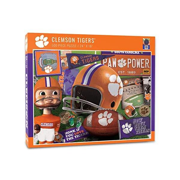 ジグソーパズル 海外製 アメリカ 0950110 YouTheFan NCAA Clemson Tigers Retro Series Puzzle, Team Colors , 18 x 24海外限定品を迅速輸入！5〜15営業日にて発送し...
