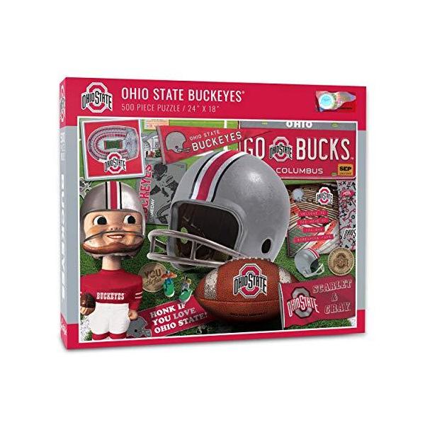 ジグソーパズル 海外製 アメリカ 0950141 YouTheFan NCAA Ohio State Buckeyes Retro Series Puzzle - 500 Pieces, Team Colors, Large海外限定品を迅速...