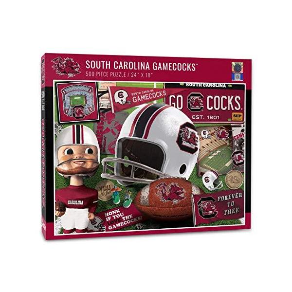 ジグソーパズル 海外製 アメリカ 0950127 YouTheFan NCAA S Carolina Gamecocks Retro Series Puzzle - 500 Pieces, Team Colors, Large海外限定品を迅...