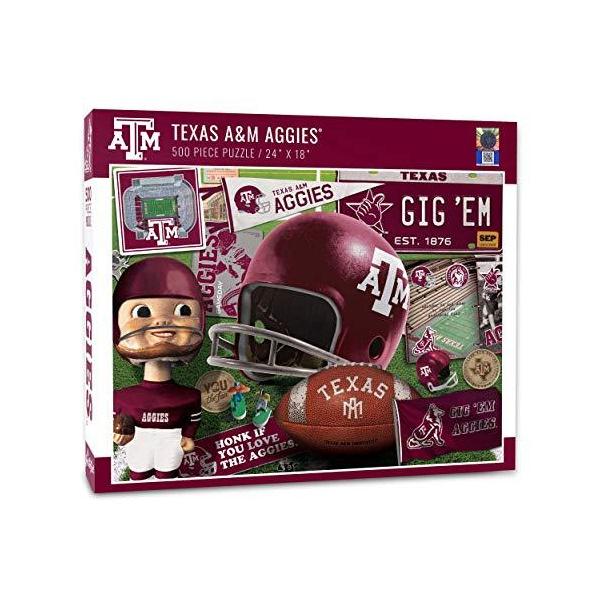 ジグソーパズル 海外製 アメリカ 0950257 YouTheFan NCAA Texas A&amp;M Aggies Retro Series Puzzle - 500 Pieces, Large海外限定品を迅速輸入！5〜15営業日にて...