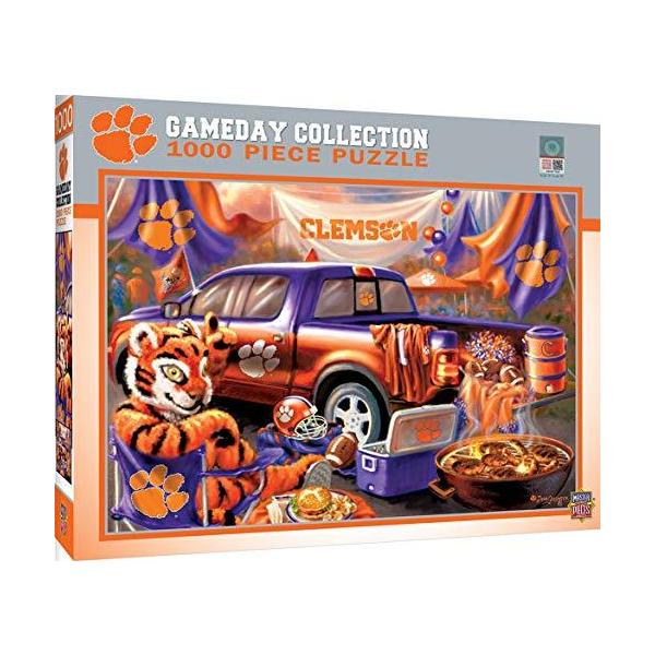 ジグソーパズル 海外製 アメリカ CLE1060 Masterpieces 1000 Piece Jigsaw Puzzle for Adults - NCAA Clemson Tigers Gameday - 19.25"x26.75"海...