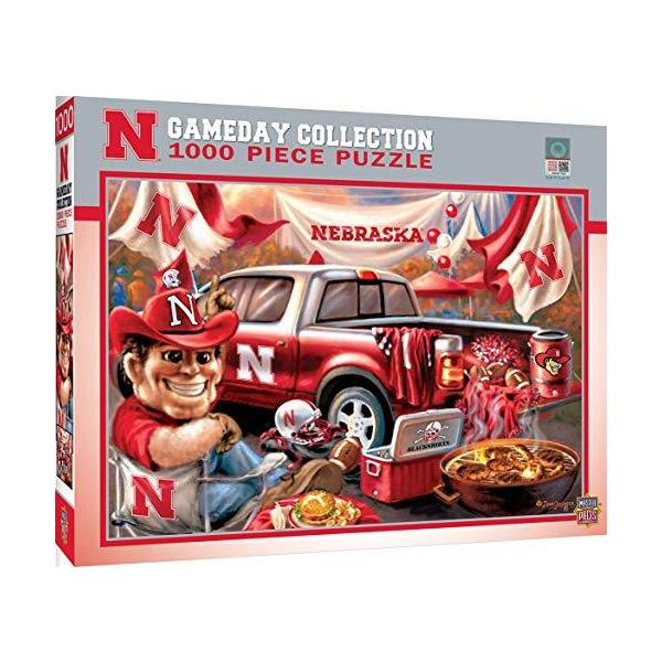 ジグソーパズル 海外製 アメリカ NEB1060 Masterpieces 1000 Piece Jigsaw Puzzle for Adults - NCAA Nebraska Cornhuskers Gameday - 19.25"x2...
