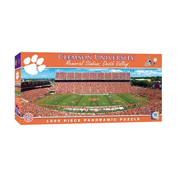ジグソーパズル 海外製 アメリカ CLE1030 MasterPieces 1000 Piece Sports Jigsaw Puzzle - NCAA Clemson Tigers Center View Panoramic - 13"x...