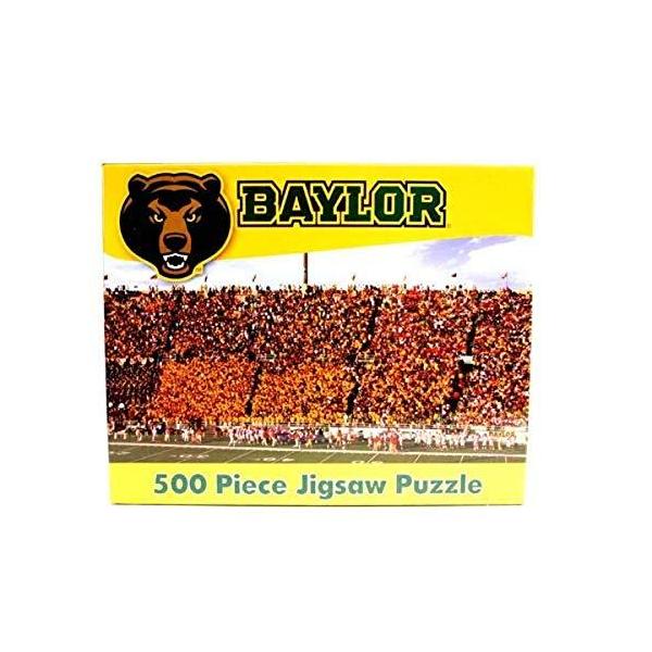 ジグソーパズル 海外製 アメリカ 758060043443 R and R Imports NCAA Baylor Bears Unisex 500-Piece Stadium Jigsaw Puzzle, Team Color, 500-...