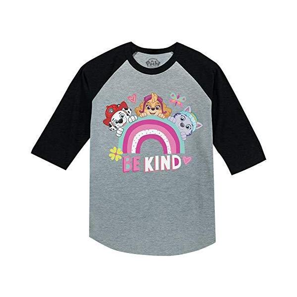 パウパトロール 子供服 七分袖Tシャツ 5T/6T 日本サイズ110-120相当 スカイ エベレスト マーシャル 複数キャラクター グレー キッズ ファッション 男の子 女の子 BE KINDパウパトロール アメリカ直輸入 子供服 キッズ ...