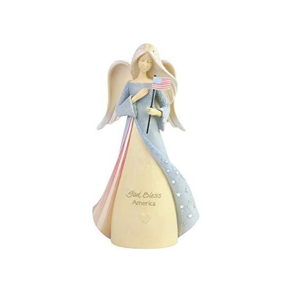 エネスコ Enesco 愛国心の強い天使 「神はアメリカを祝福する」 ファウンデーションコレクション 約19センチ フィギュア インテリア 置物エネスコ Enesco 置物 インテリア 海外モデル アメリカ 輸入物 ジムショア Jim Sh...