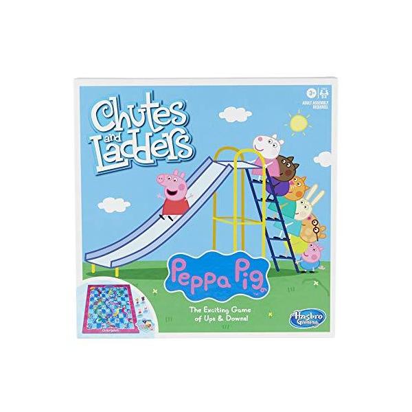 ボードゲーム 英語 アメリカ 海外ゲーム F2927 Hasbro Gaming Chutes and Ladders: Peppa Pig Edition Board Game for Kids Ages 3 and Up, Presch...