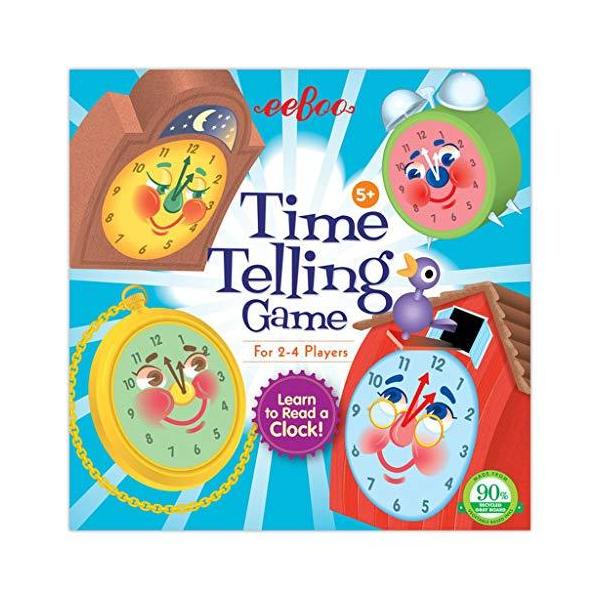 ボードゲーム 英語 アメリカ 海外ゲーム TIMEG2 eeBoo: Time Telling Game, Develops Time Telling Skills, Learn to Read a Clock, Includes a Sc...