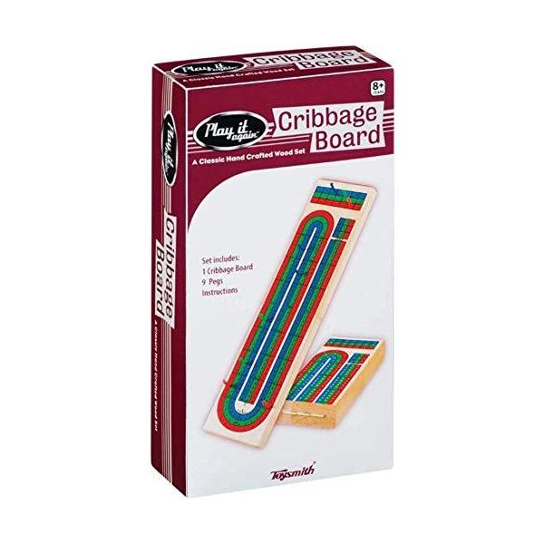 ボードゲーム 英語 アメリカ 海外ゲーム TSM6392 Toysmith 3-Track Cribbage Board - Handcrafted Travel Cribbage Board - Folding Cribbage Boar...