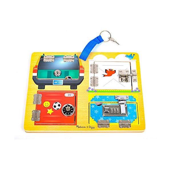 ボードゲーム 英語 アメリカ 海外ゲーム 9540 Melissa &amp; Doug Locks and Latches Board Wooden Educational Toy海外限定品を迅速輸入！5〜15営業日にて発送します。型番：...