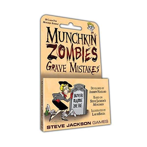 ボードゲーム 英語 アメリカ 海外ゲーム SJG04266 Steve Jackson Games Munchkin Zombies: Grave Mistakes Card Game (Mini-Expansion) | 30-Card ...