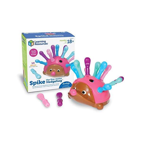 知育玩具 パズル ブロック ラーニングリソース LER8904P Learning Resources Spike The Fine Motor Hedgehog Pink - 14 Pieces, Ages 18+ months Fine...