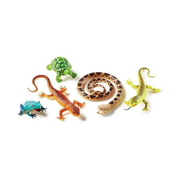 知育玩具 パズル ブロック ラーニングリソース LER0838 Learning Resources Jumbo Reptiles &amp; Amphibians, Tortoise, Gecko, Snake, Iguana, and ...