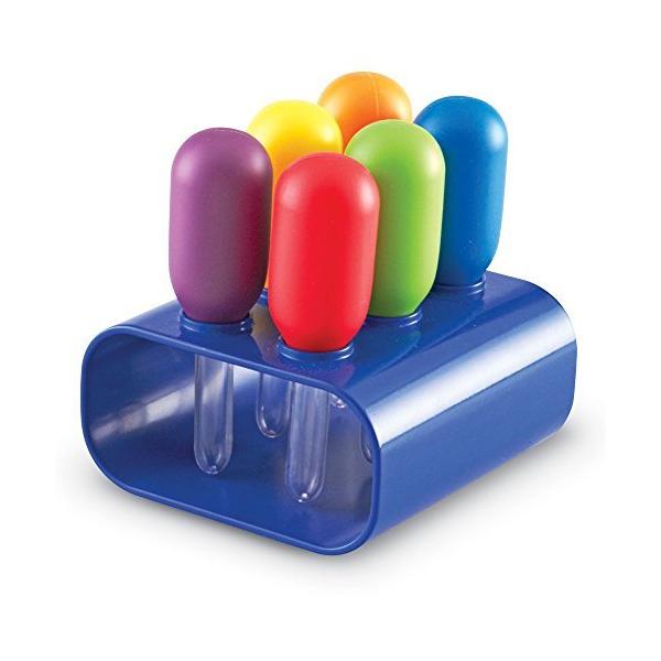 知育玩具 パズル ブロック ラーニングリソース LER2779 Learning Resources Jumbo Colorful Eyedroppers - Set of 6 with Stand, Ages 3+, Science Cl...