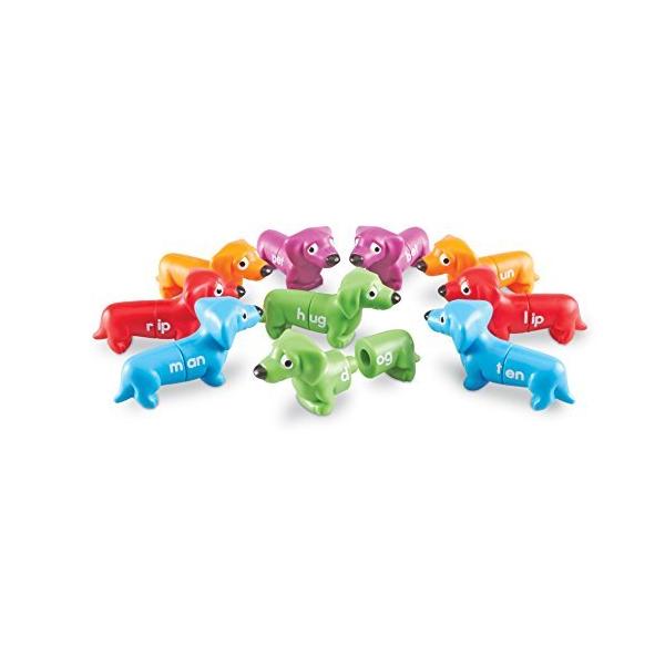 知育玩具 パズル ブロック ラーニングリソース LER6705 Learning Resources Snap-N-Learn Rhyming Pups Toy, Fine Motor Toys, Develops Color Recogn...