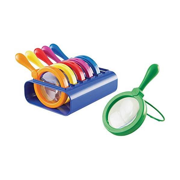 知育玩具 パズル ブロック ラーニングリソース LER2884 Learning Resources Primary Science Jumbo Magnifiers with Stand - 6 Pieces, Ages 3+, Scie...