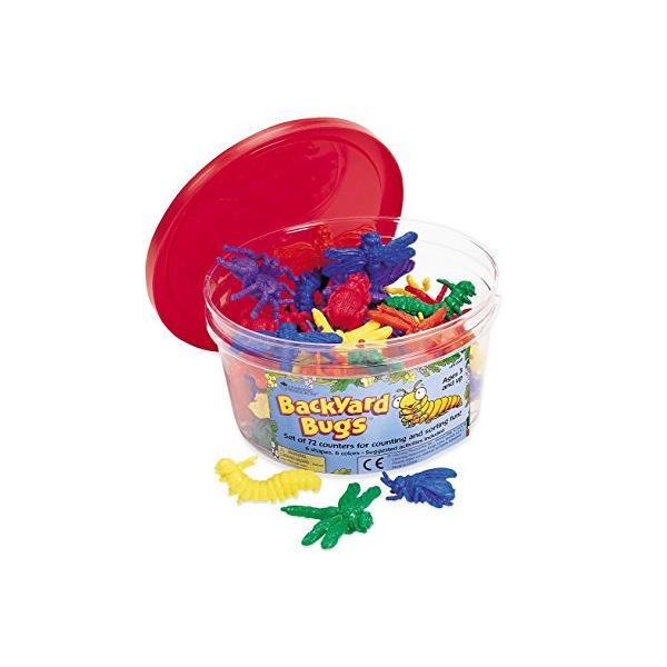 知育玩具 パズル ブロック ラーニングリソース LER0457 Learning Resources Backyard Bugs Counters - 72 Pieces, Ages 3+ Counting and Sorting Toys...