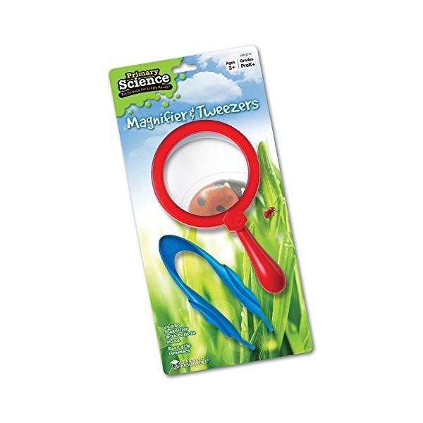 知育玩具 パズル ブロック ラーニングリソース LER2777 Learning Resources Magnifier &amp; Tweezers - Fine Motor Toys for Kids Ages 3+ Science T...