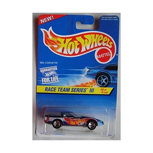 ホットウィール マテル ミニカー ホットウイール 16909-0918 Hot Wheels Race Team Series III #4 of 4 Cars, Blue '80s Corvette 5 Spoke 'New' Card海...