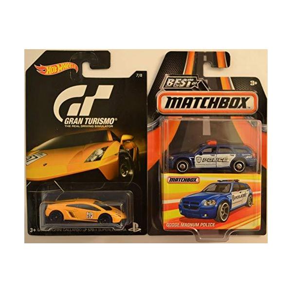 ホットウィール マテル ミニカー ホットウイール hwLamborghiniGallardo&amp;mbxDodgeMagnum Hot Wheels 2 Cars Bundle Lamborghini Gallardo LP 570-4...