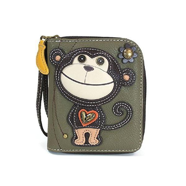 chala 財布 パッチ ウォレット チャラ ブランド かわいい 綺麗 レディース ウィメンズ b105680 Chala Monkey Zip-Around Wristlet Wallet海外限定品を迅速輸入！5〜15営業日にて発送します...