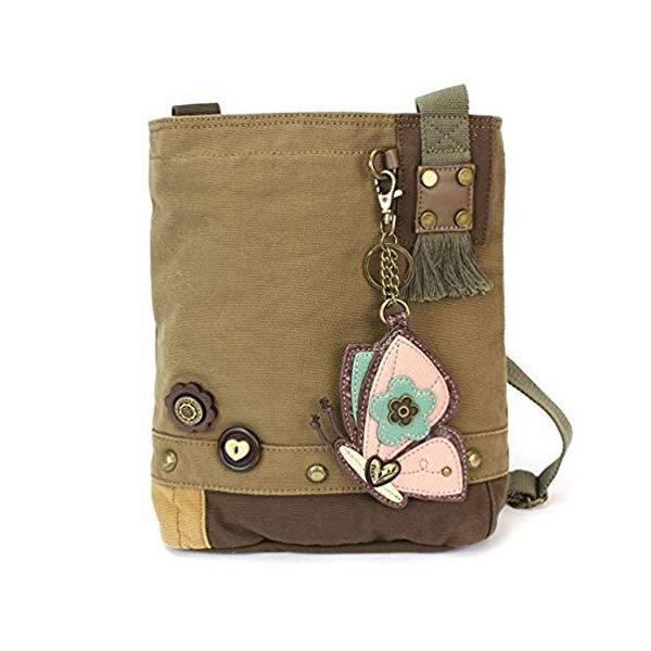 chala バッグ パッチ カバン かわいい チャラ ブランド ショルダーバッグ ボディバッグ 綺麗 レディース ウィメンズ  Chala Patch Crossbody Bag - Butterfly - Olive海外限定品を迅速輸入！...