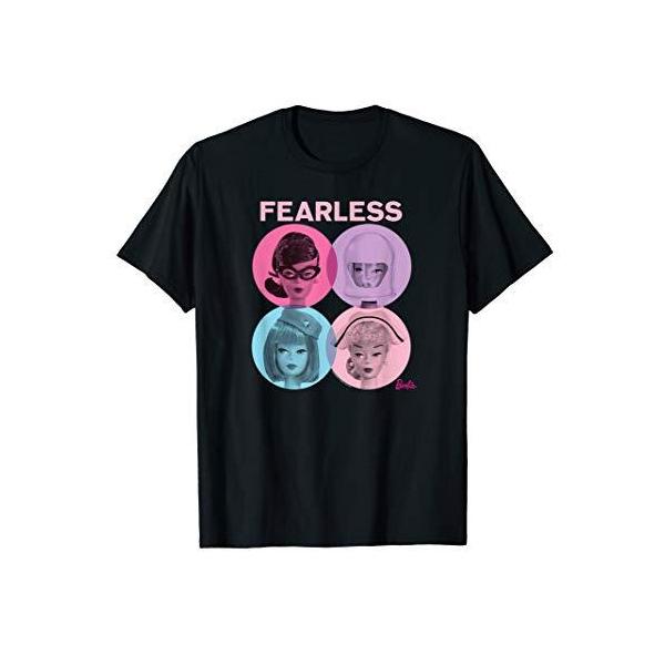 バービー Barbie 恐れを知らない女性たち 半袖Tシャツ メンズ 【Sサイズ】 ブラック ファッション トップス アメリカTシャツ キャラクター ファッション トップス 海外モデル JGT09QWF1YY Barbie - Fearle...