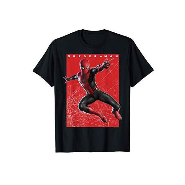 Tシャツ キャラクター ファッション トップス 海外モデル 6EMWFEGT553 Marvel Spider-Man Far From Home Web Swinging Poster T-Shirt海外限定品を迅速輸入！5〜15営業日に...