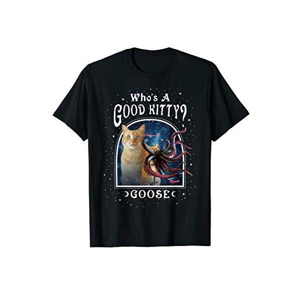 Tシャツ キャラクター ファッション トップス 海外モデル R3CMEEV91HG Captain Marvel Who's A Good Kitty Goose Cosmic Portrait T-Shirt海外限定品を迅速輸入！5〜15...