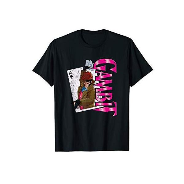 Tシャツ キャラクター ファッション トップス 海外モデル ASQEMVG7HCW Marvel X-Men Gambit Card Retro T-Shirt海外限定品を迅速輸入！5〜15営業日にて発送します。商品名（自動翻訳）：マーベル...