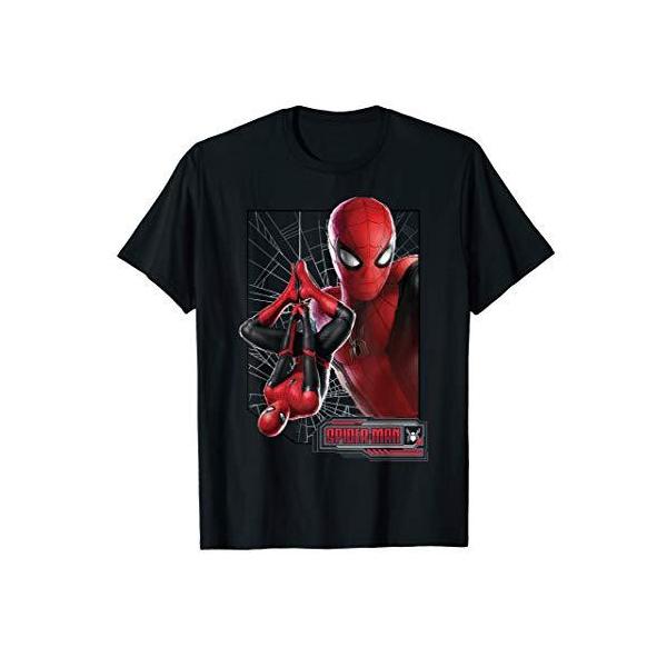 Tシャツ キャラクター ファッション トップス 海外モデル P60BVVYT623 Marvel Spider-Man Far From Home New Suit Logo Poster T-Shirt海外限定品を迅速輸入！5〜15営業日...