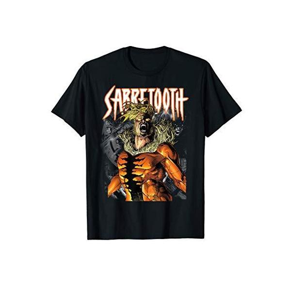 マーベル Marvel X-men セイバートゥース 半袖Tシャツ メンズ 【Sサイズ】 ブラック ファッション トップス アメリカTシャツ キャラクター ファッション トップス 海外モデル JYEVJ39H90G Marvel X-Men...