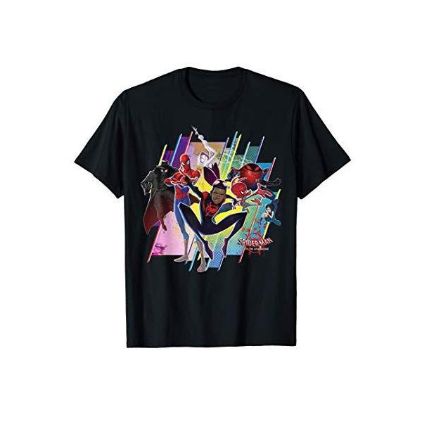 Tシャツ キャラクター ファッション トップス 海外モデル EGGWJ0HSSWT Marvel Spider-Man Spiderverse Colorful Group Graphic T-Shirt T-Shirt海外限定品を迅速輸入...