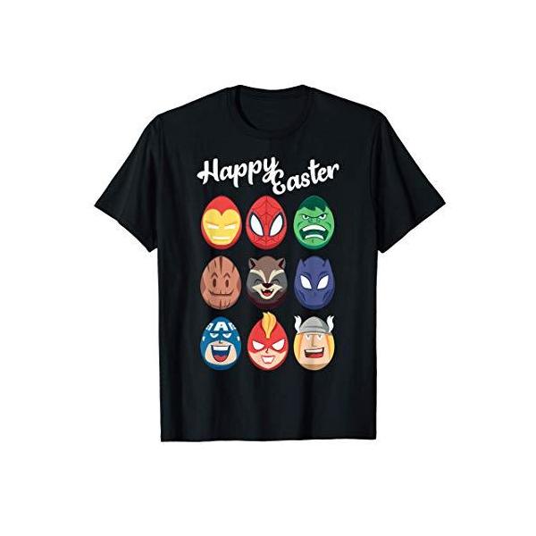 マーベル Maevel アベンジャーズ イースターエッグ 半袖Tシャツ キッズ6-6x 【日本サイズ110-120相当】 ブラック ファッション トップス アメリカTシャツ キャラクター ファッション トップス 海外モデル GMJNRAB9...
