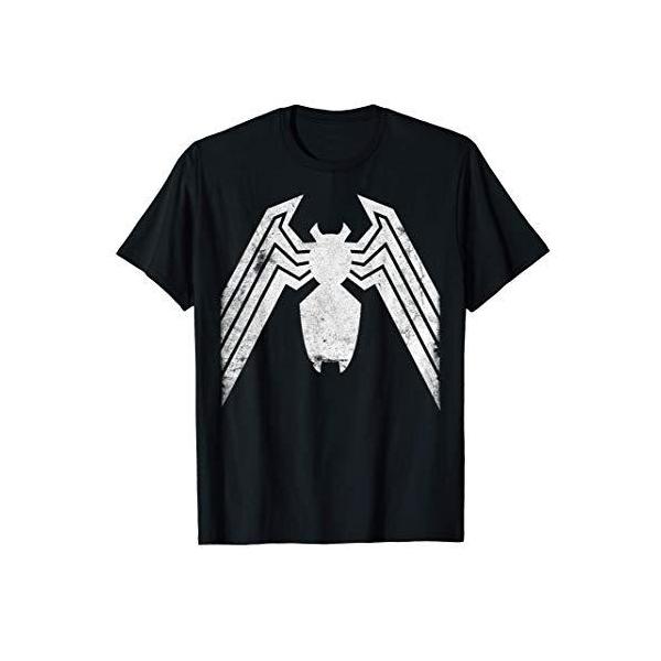 Tシャツ キャラクター ファッション トップス 海外モデル AXXMH4DX49T Marvel Comics Retro Classic Venom Distressed Emblem T-Shirt海外限定品を迅速輸入！5〜15営業日に...