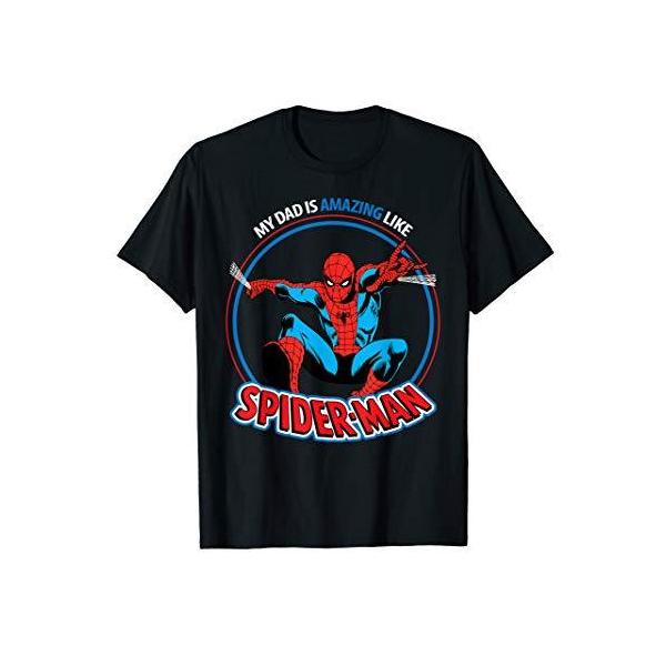 Tシャツ キャラクター ファッション トップス 海外モデル GGG7AVAQP88 Marvel Dad is Amazing Like Spider-Man Father's Day T-Shirt海外限定品を迅速輸入！5〜15営業日にて...