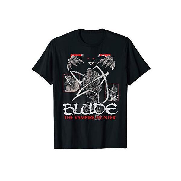 マーベル Marvel ブレイド バンパイアハンター 半袖Tシャツ レディース 【Sサイズ】 ブラック ファッション トップス アメリカTシャツ キャラクター ファッション トップス 海外モデル 6JD57BJ1MRW Marvel Bla...