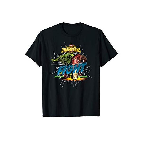 マーベル Marvel チャンピオンコンテスト ハルクとアイアンマン 半袖Tシャツ メンズ 【Sサイズ】 ブラック ファッション トップス アメリカTシャツ キャラクター ファッション トップス 海外モデル 6R5Q9SN4B88 Marv...
